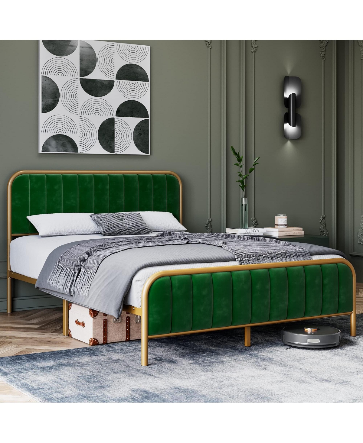 Click here for gaomon King Size Platform Bed Frame  Wood Slat Sup... prices