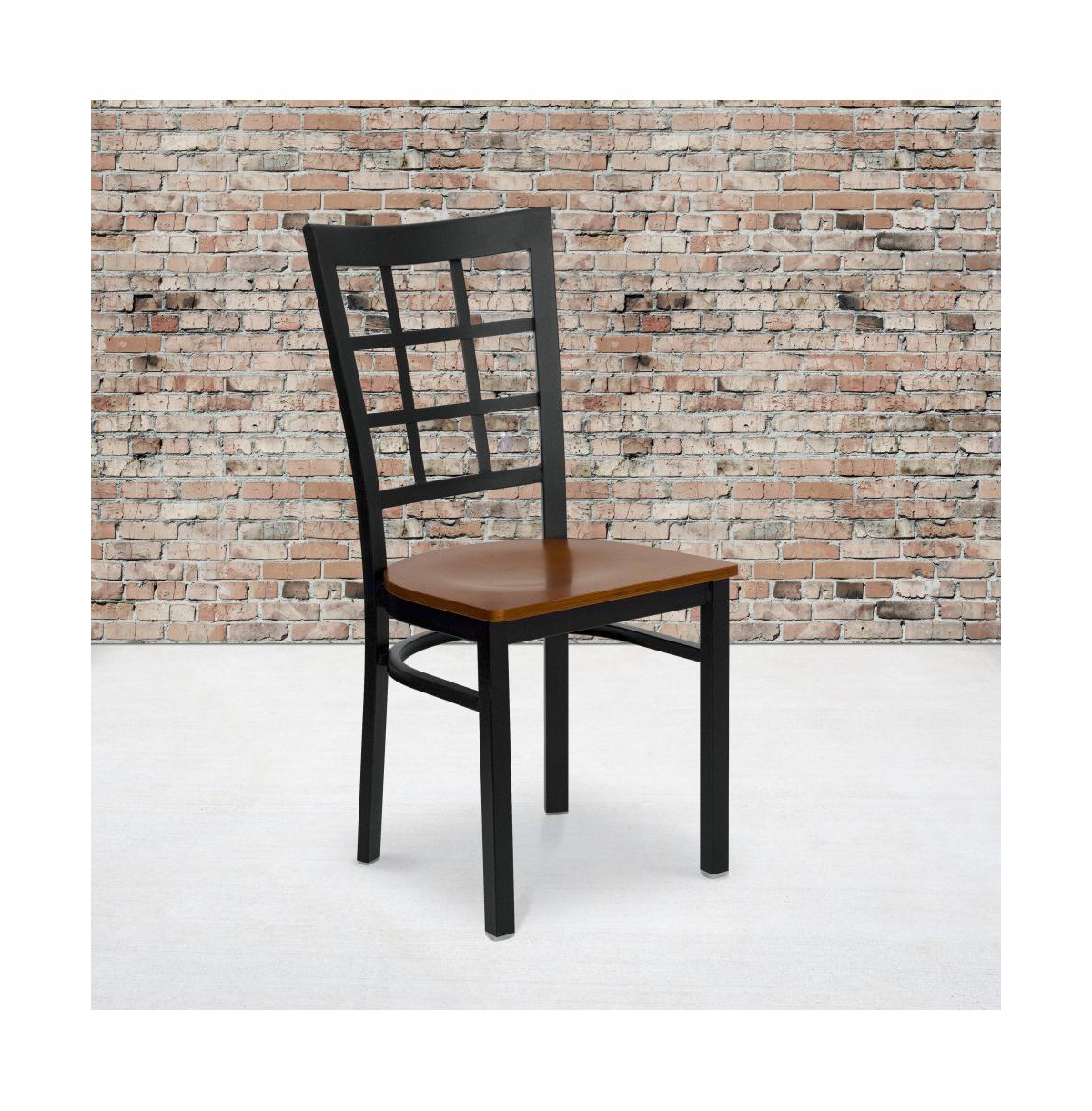 Click here for Emma+Oliver Window Back Metal Restaurant Dining Ch... prices