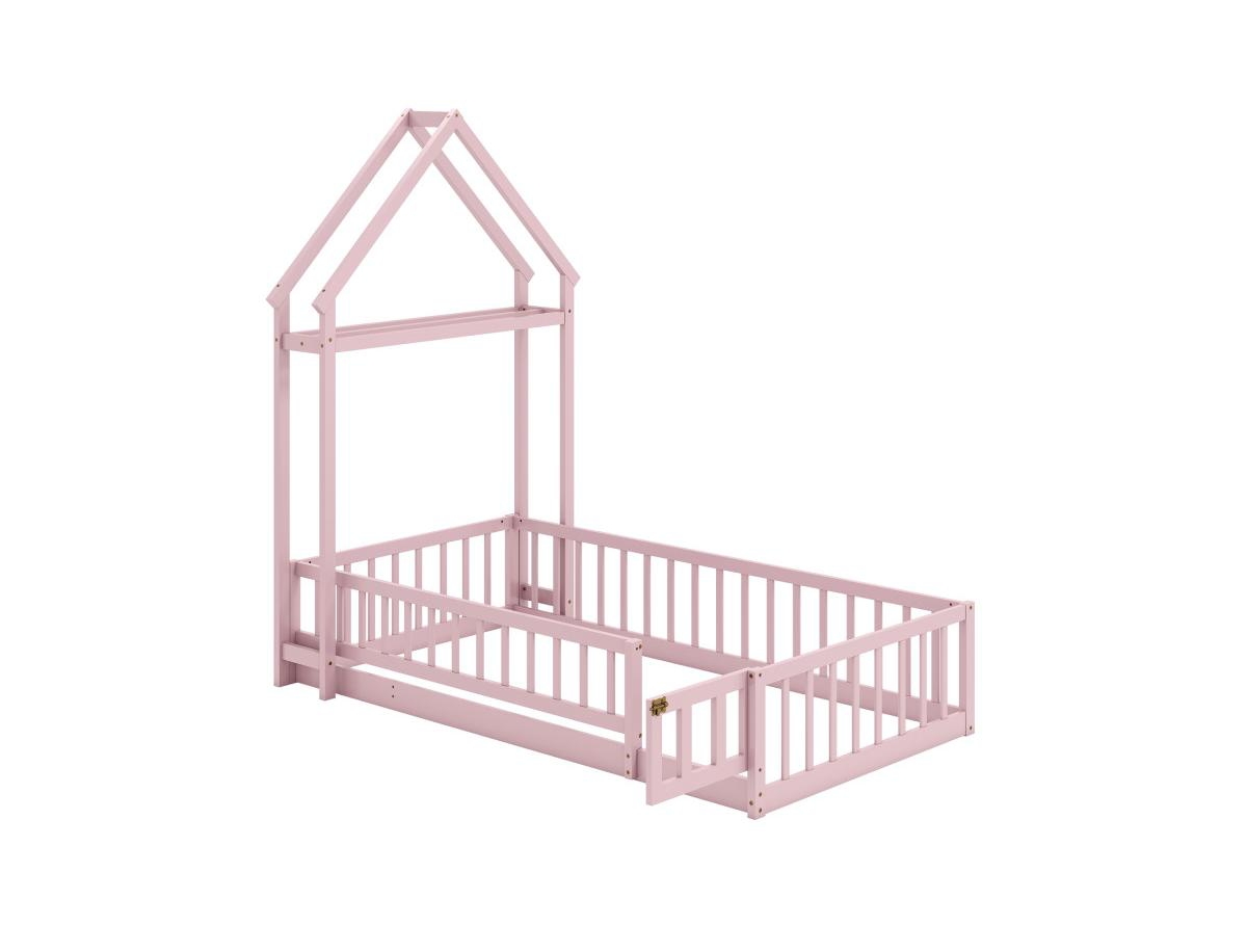 Click here for Slickblue House Style Twin Floor Bed with Decorati... prices