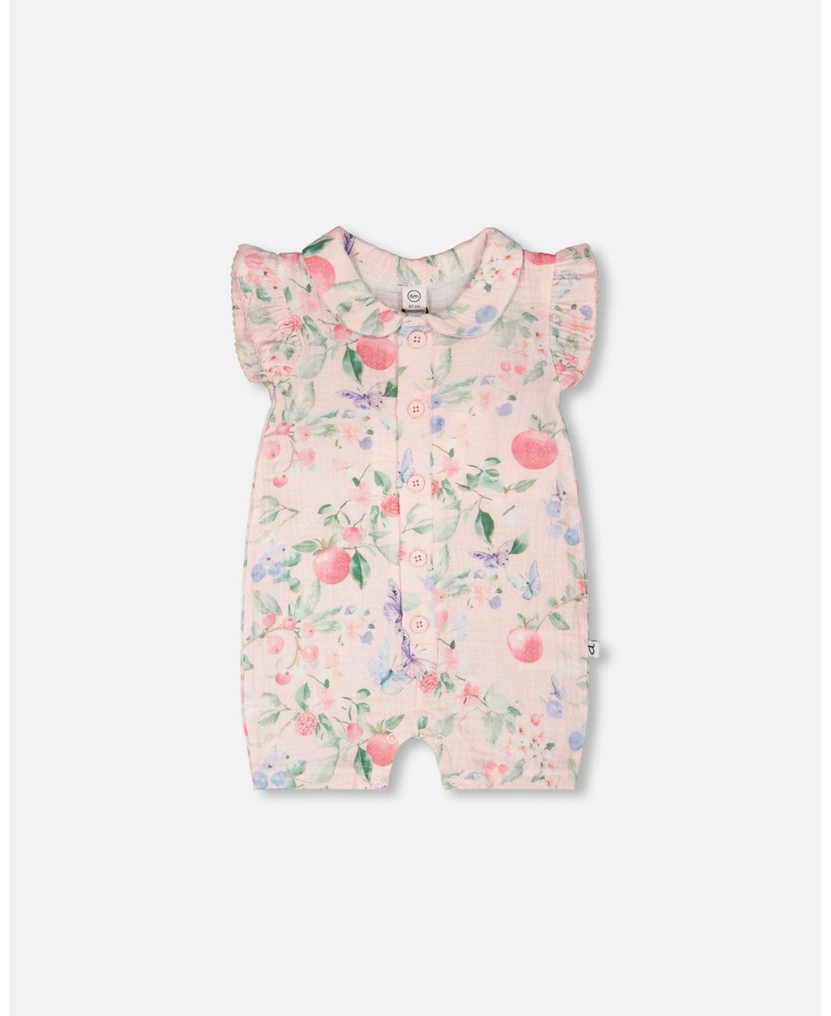 Click here for Deux par Deux Baby Girls Cotton Muslin Romper Pink... prices