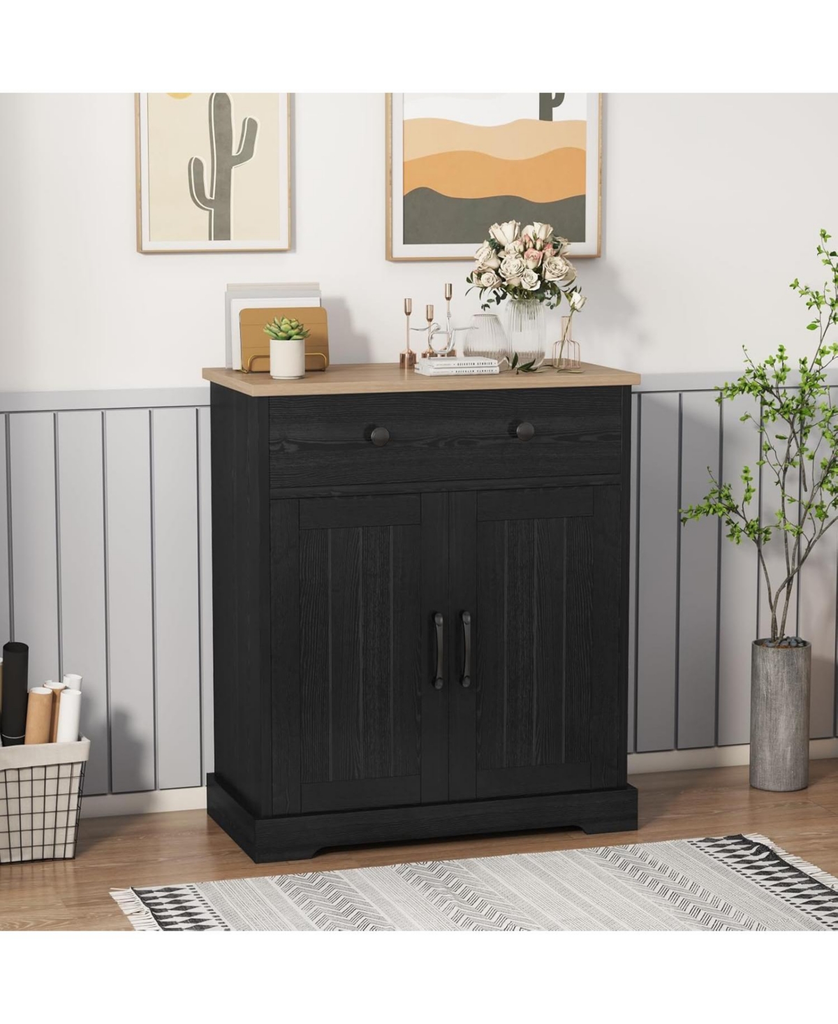 Click here for Gaomon Buffet Cabinet with Drawers  28.8 in Sidebo... prices