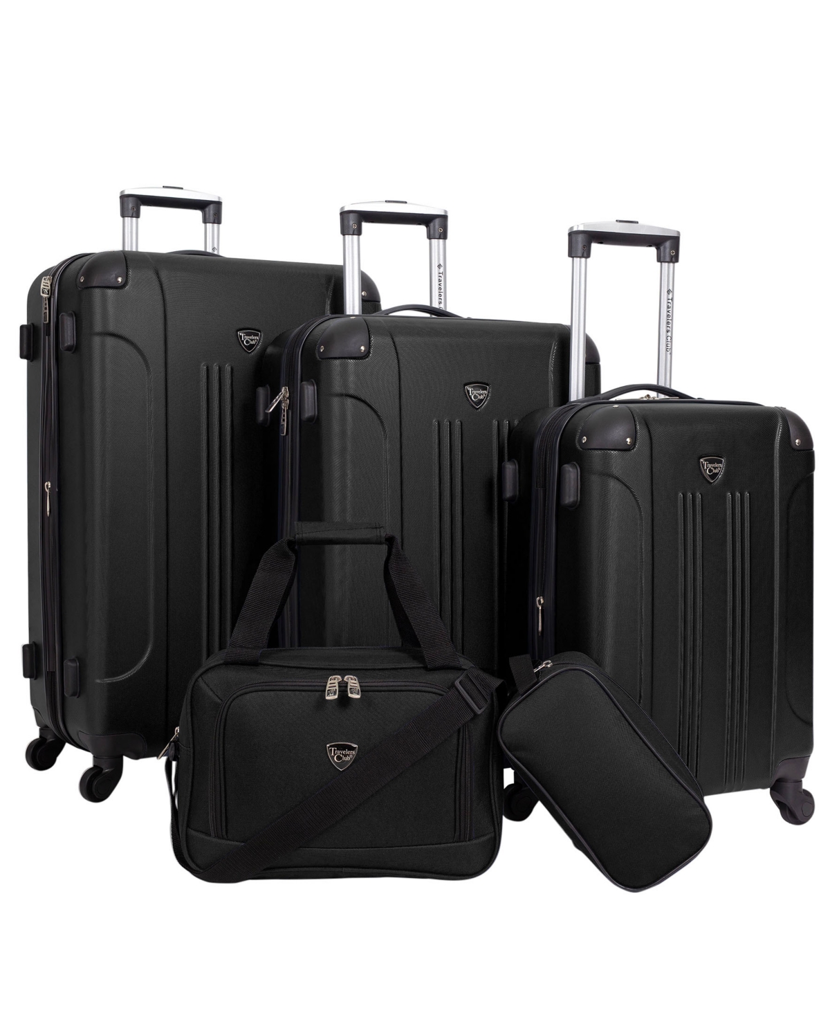Click here for Travelers Club Chicago 5-Piece Hardside Luggage Se... prices