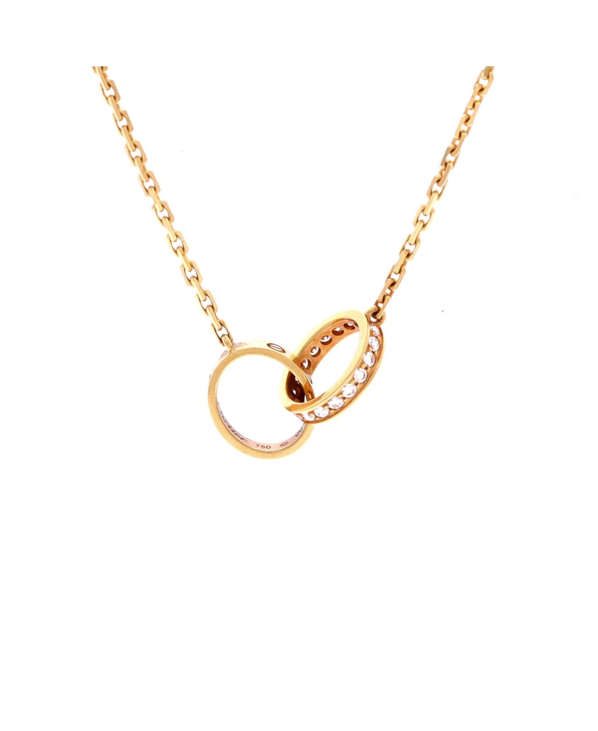 Click here for Pre-Owned Cartier Love Interlocking Necklace - 18k... prices