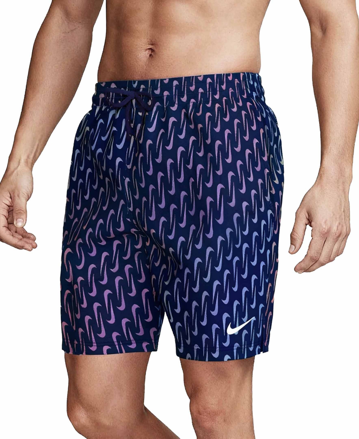 Click here for Nike Mens 7 Breaker Linked Swoosh Volley Swim Shor... prices