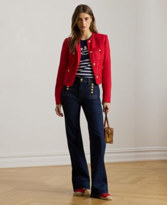 Lauren Ralph Lauren Women's High-Rise Flare Sailor Jeans - Macy's