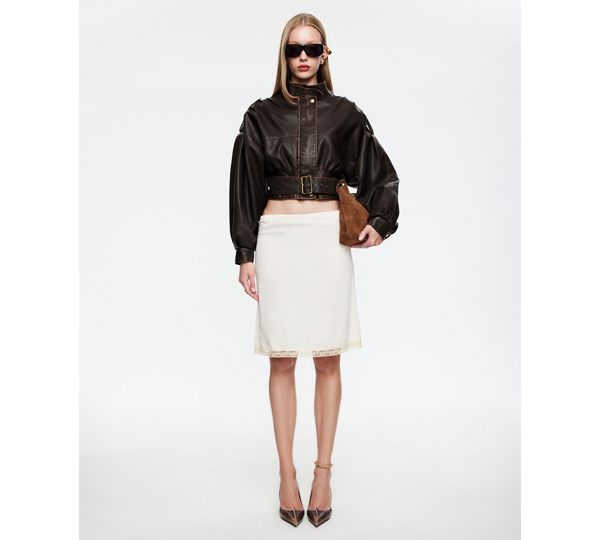 Click here for Lioness Womens Bella Midi Skirt - Butter prices