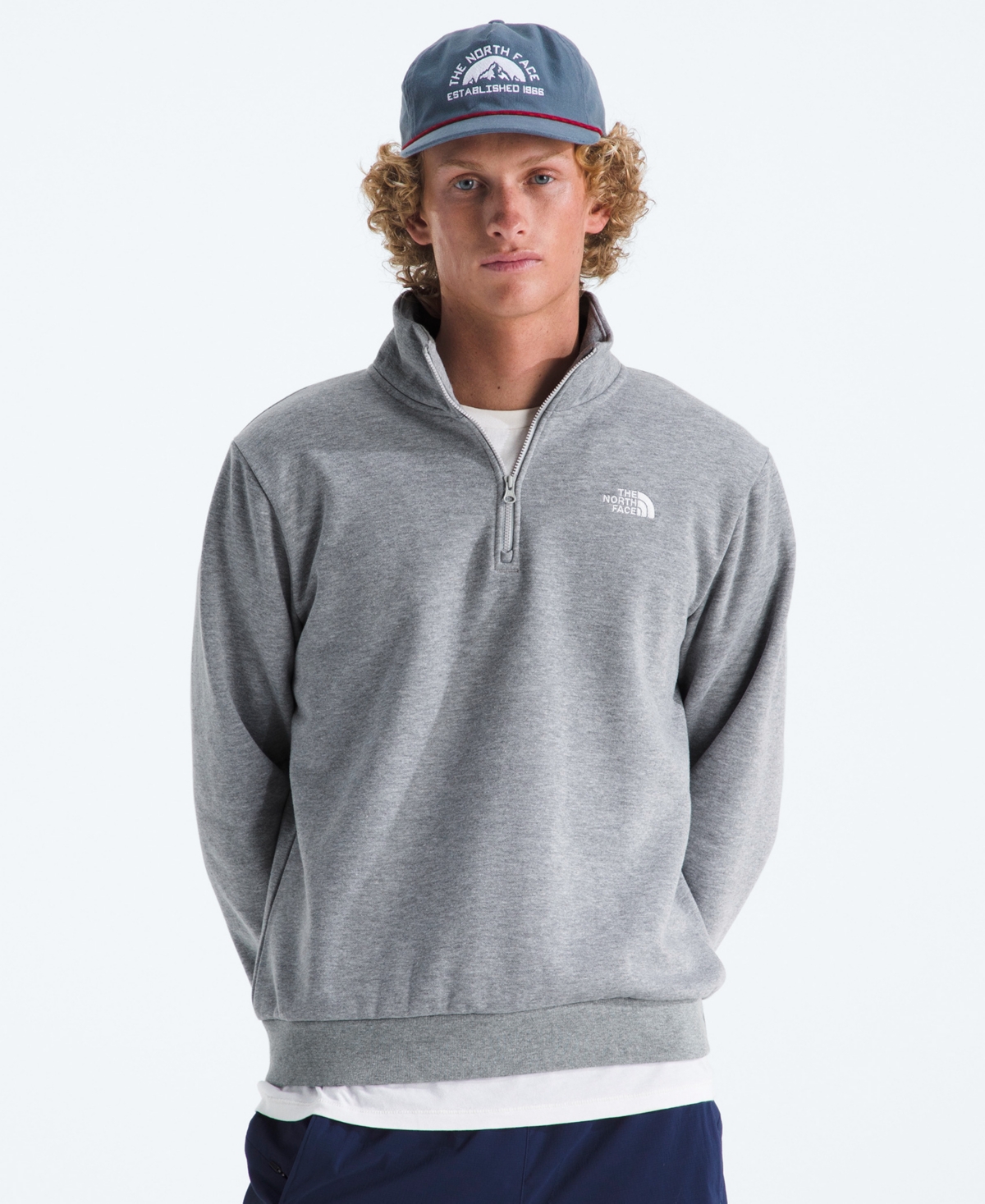 Click here for Mens Evolution Simple Dome Regular Quarter-Zip Swe... prices