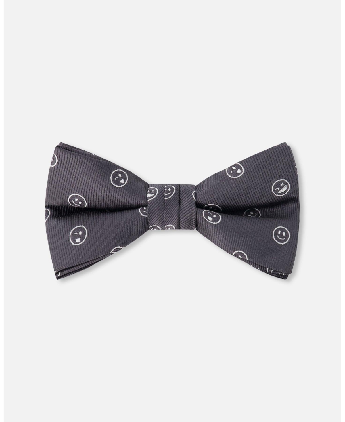 Click here for Deux par Deux Boys Bow Tie Black Printed Smiles -... prices