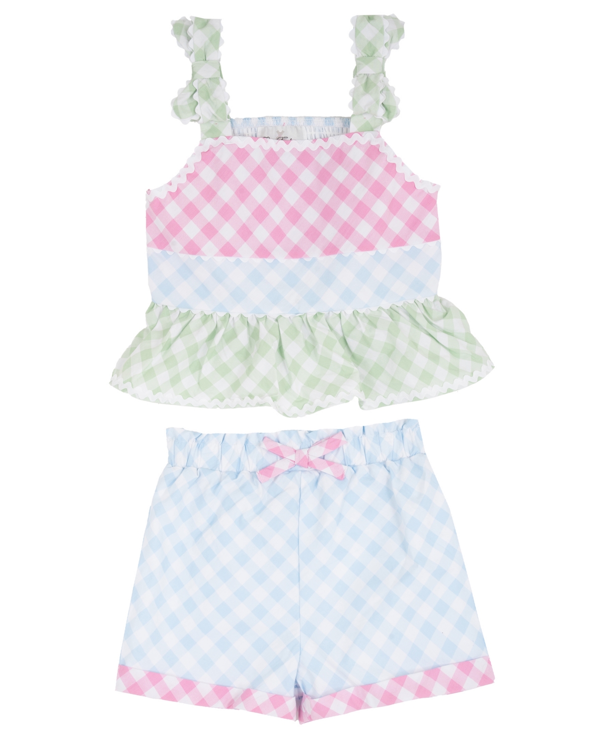 Click here for Rare Editions Girls 2T-6X Tiered Tank Top and Pant... prices