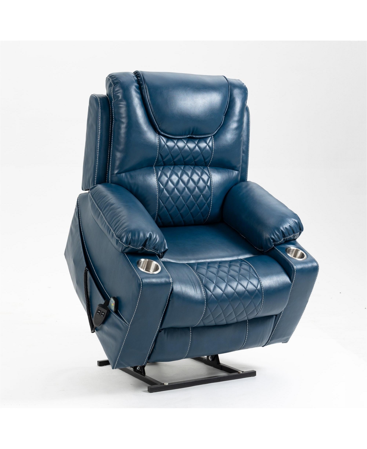 Click here for Boyel Living Leather Recliner Chair with 2 Cup Hol... prices