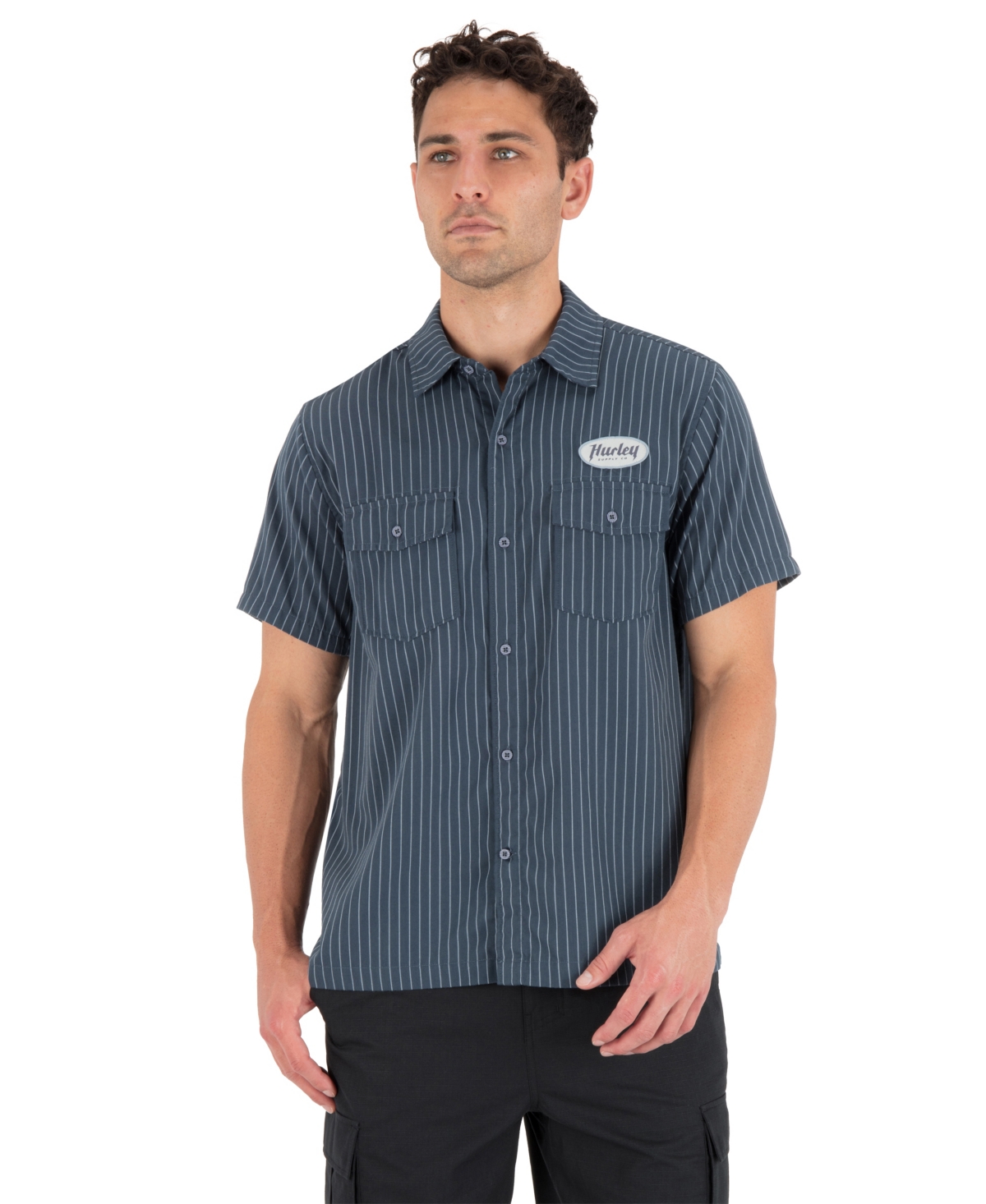 Click here for Hurley Mens Diesel Short-Sleeve Button Down Shirt... prices