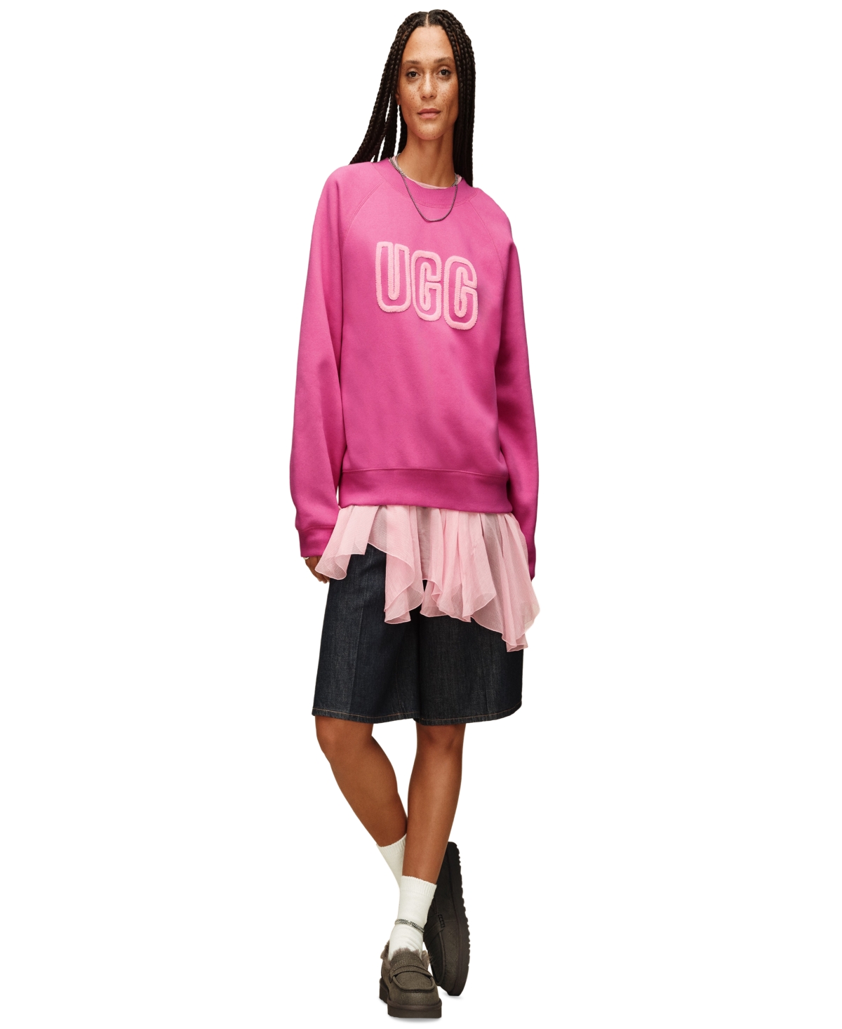 Click here for Ugg Womens Logo Long Sleeve Sweatshirt - Woodviole... prices