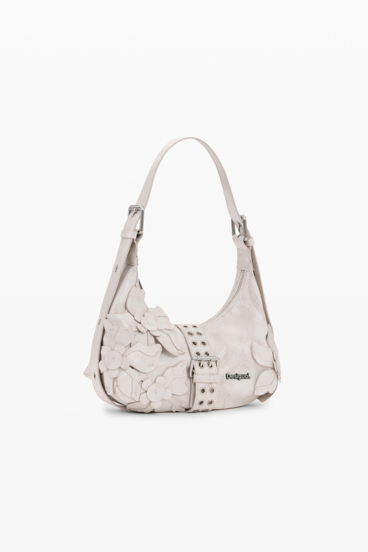 Click here for Desigual Womens Bag with floral appliques - Medium... prices