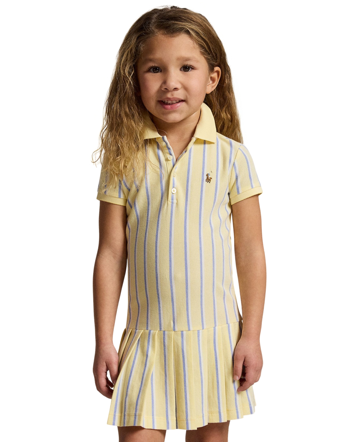 Click here for Polo Ralph Lauren Girls 2-6X Striped Oxford Mesh P... prices