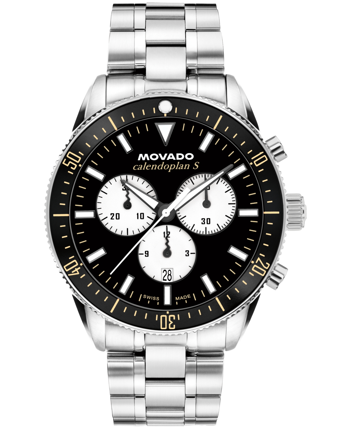 Click here for Movado Mens Calendoplan S Swiss Quartz Chrono Stai... prices