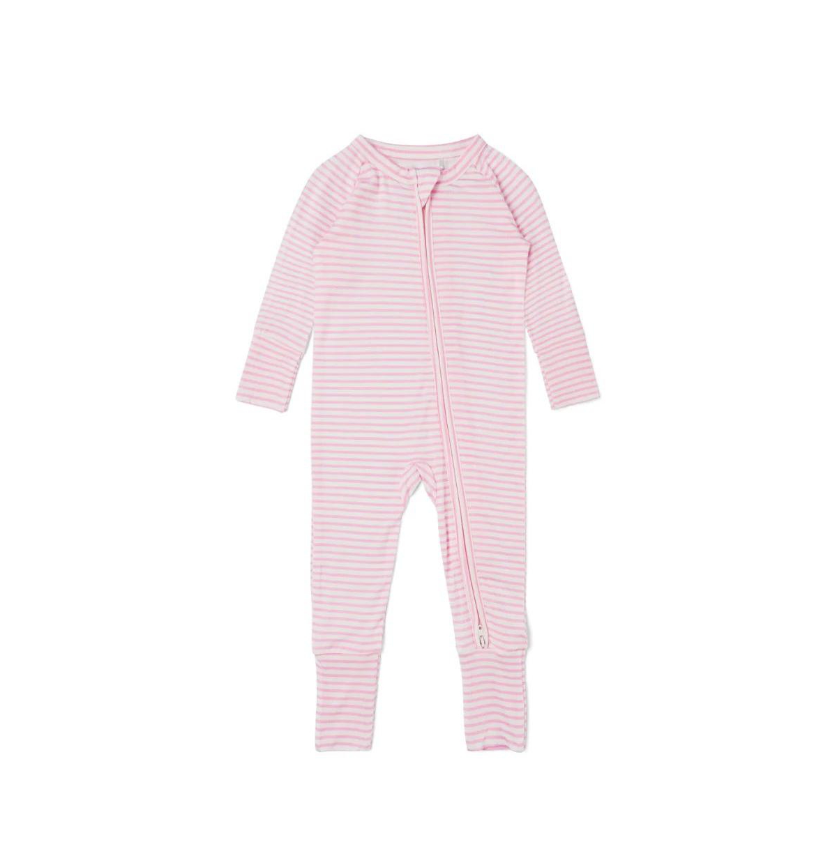 Click here for Motette Baby Girls Ballet Stripe Bamboo Sleeper -... prices