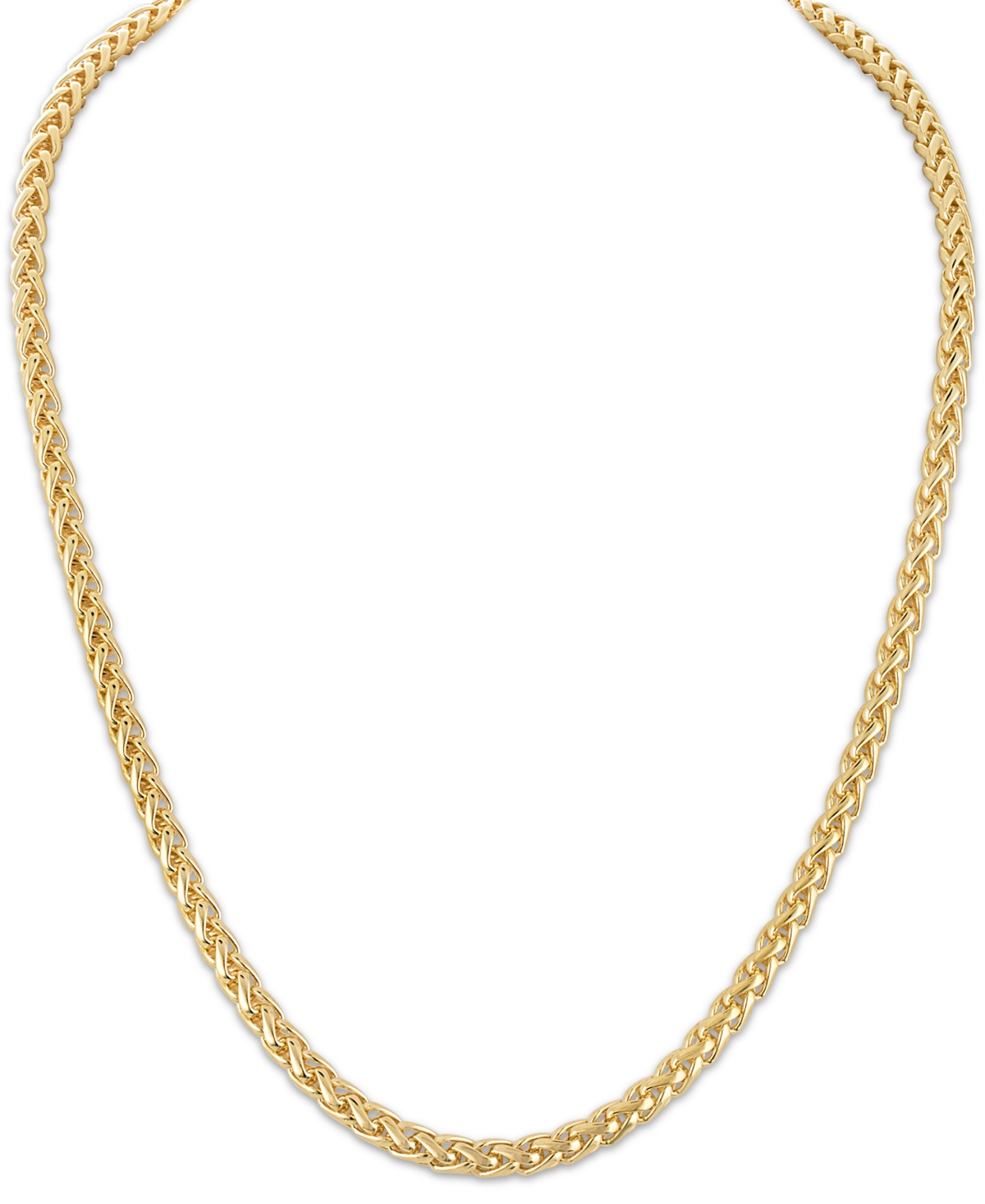 Click here for Esquire Mens Jewelry Wheat Link Chain Necklace in... prices