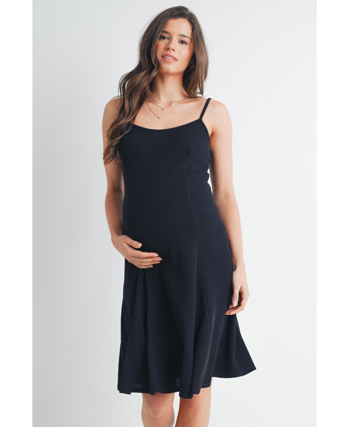 Click here for Hello Miz Womens Maternity Ribbed Empire Waist Sco... prices