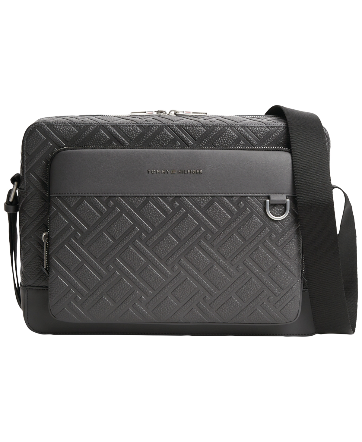 Click here for Tommy Hilfiger Mens Flag Computer Bag - Dark Gray prices