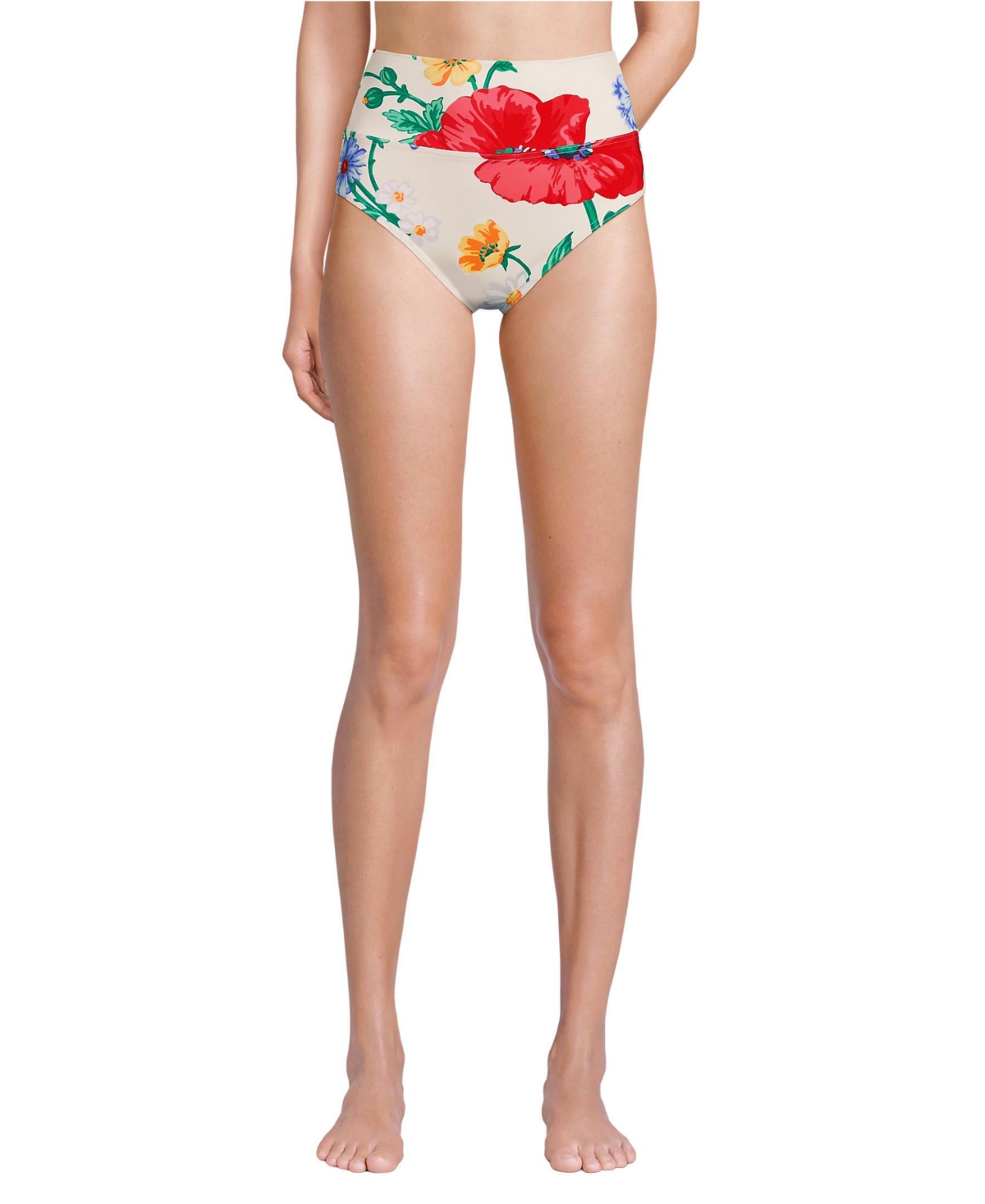 Click here for Lands End Womens Pinchless High Waisted Bikini Bot... prices