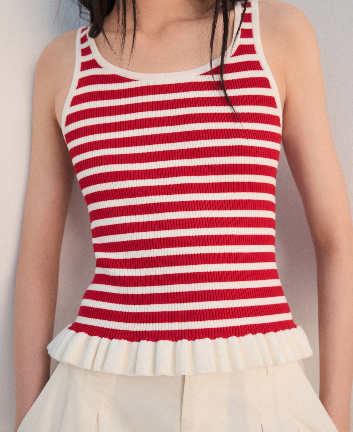 Click here for Mango Womens Pleat Detailed Top - Red prices