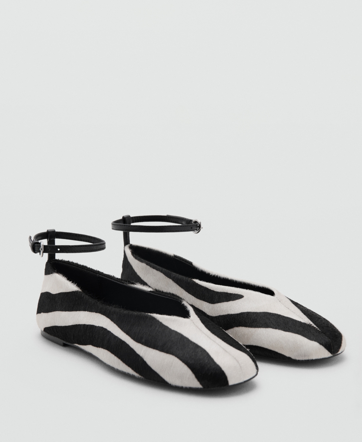 Click here for Mango Womens Fur And Bracelet Strap Leather Shoes... prices