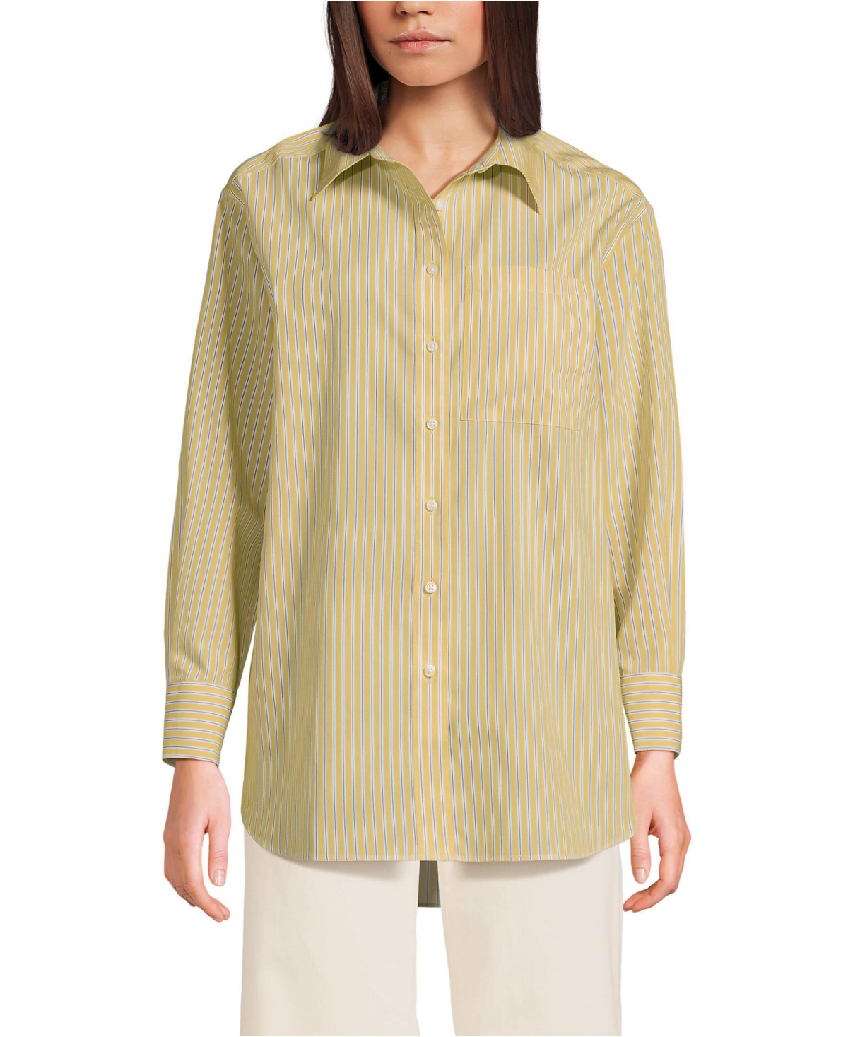 Click here for Lands End Womens Oversized No Iron Tunic with Stat... prices