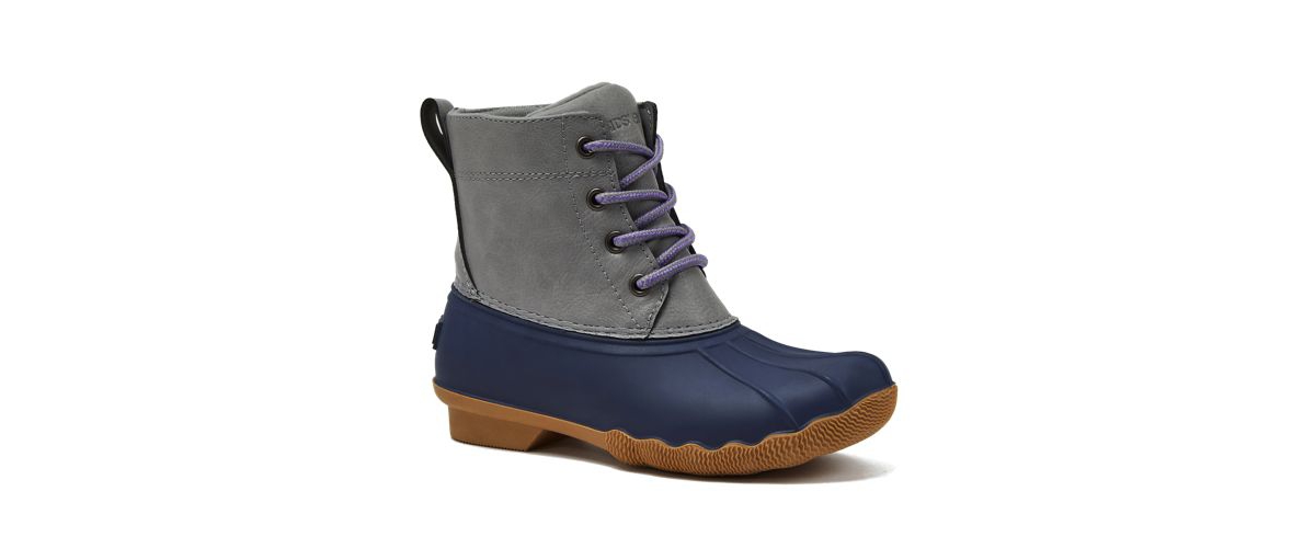 Click here for Lands End Little Girls Waterproof Duck Boots - Gra... prices