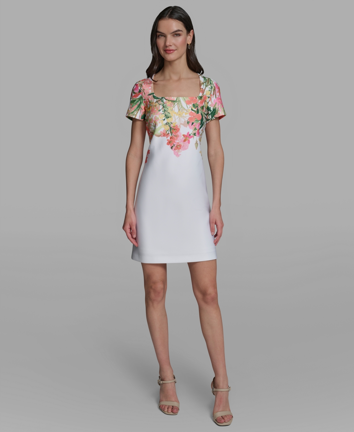 Click here for Karl Lagerfeld Paris Womens Floral Border Square N... prices