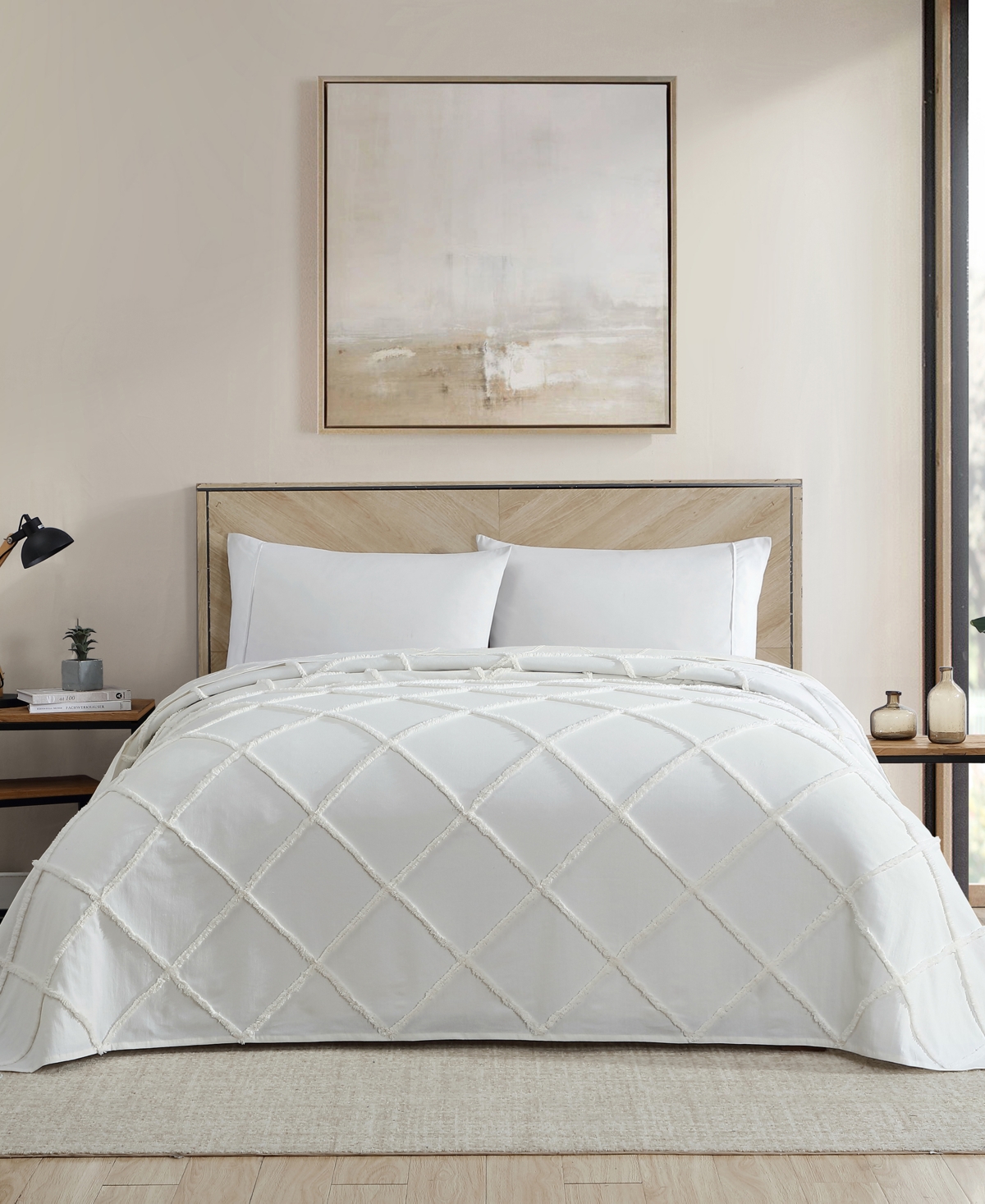 Click here for Elle Decor Chenille Classic Bedspread  King - Latt... prices