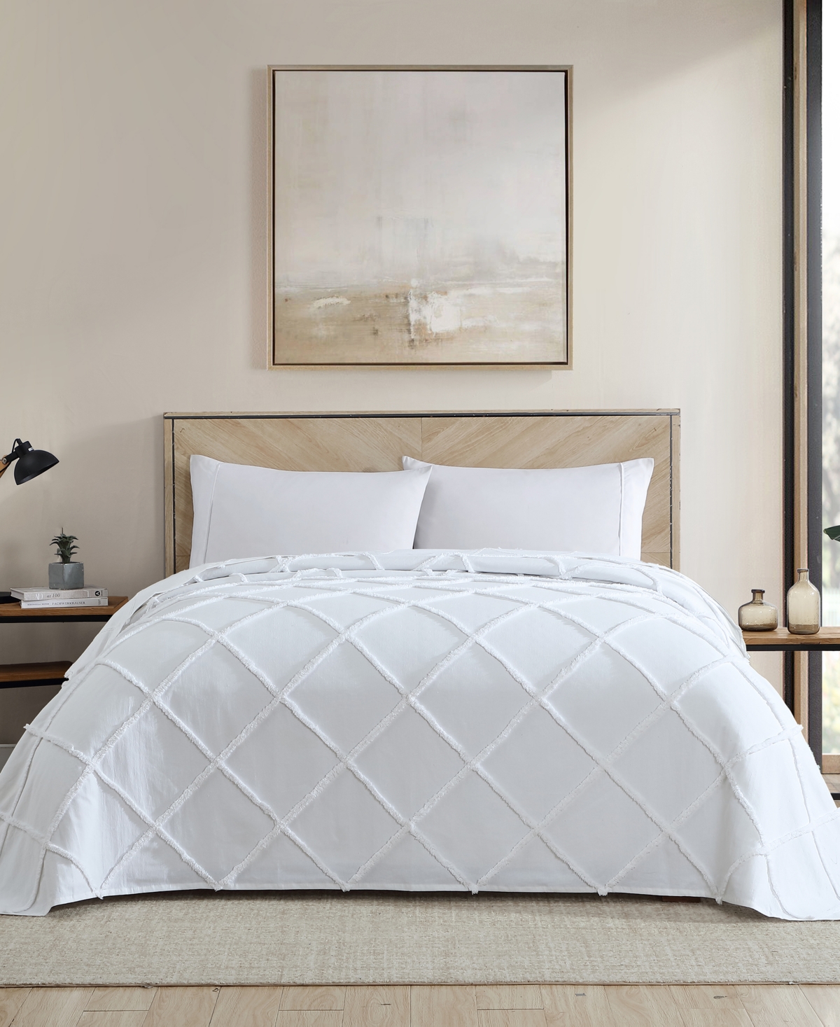 Click here for Elle Decor Chenille Classic Bedspread  King - Latt... prices