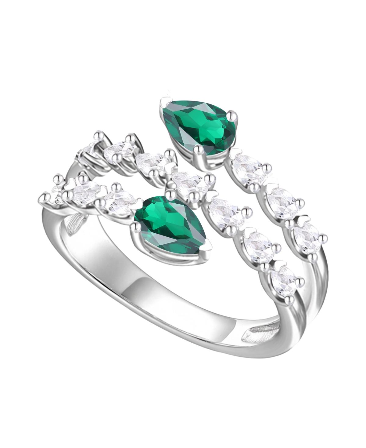 Click here for Macys Blue Topaz (1 ct. t.w.) & Lab-Grown White Sa... prices