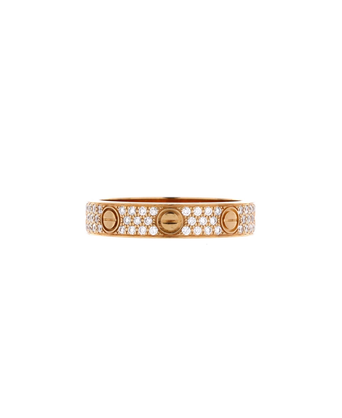 Click here for Pre-Owned Cartier Love Wedding Band Pave Diamonds... prices