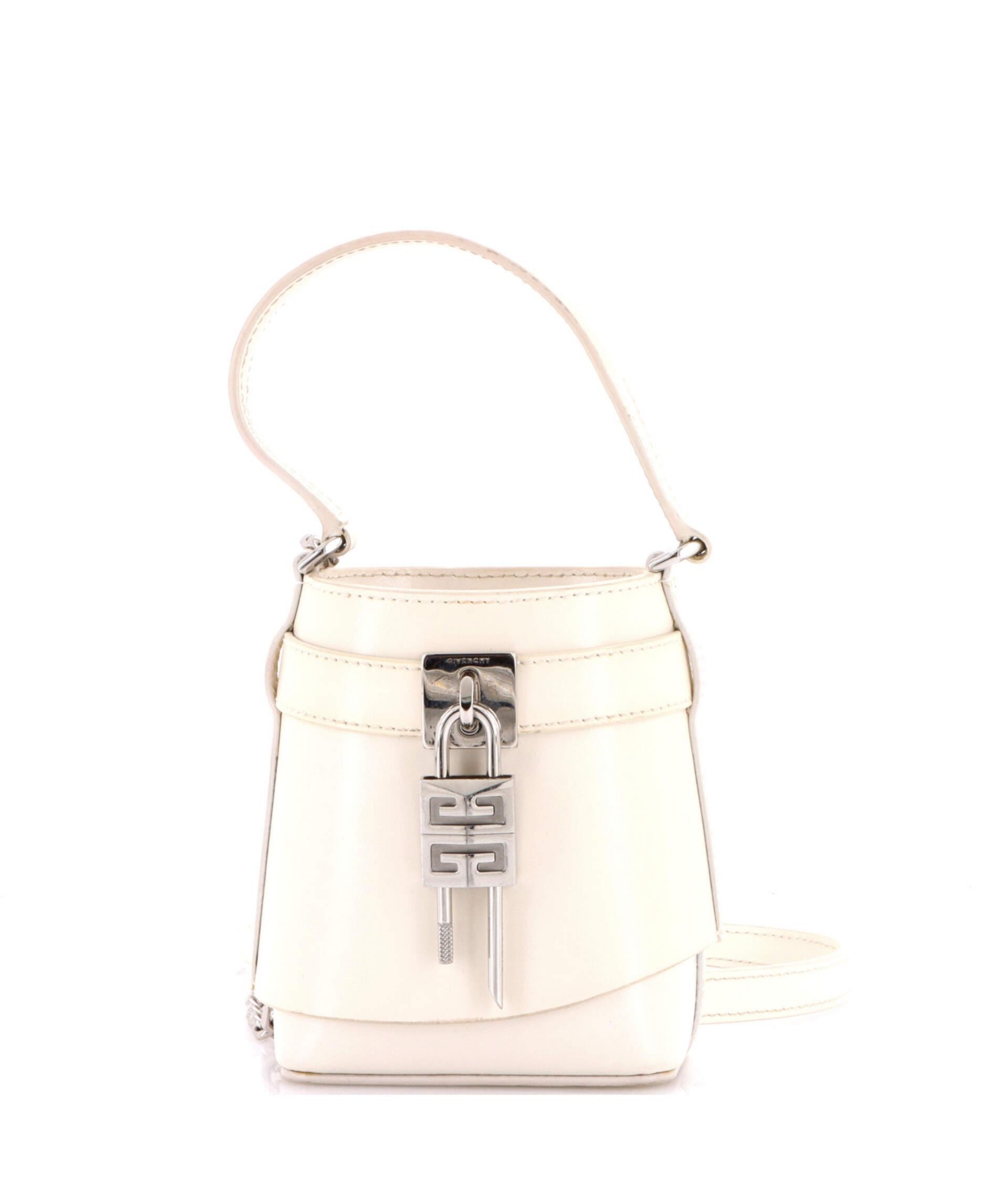 Click here for Pre-Owned Givenchy Micro Gv Shark Lock Bucket Bag... prices