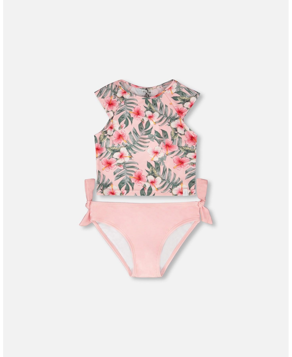 Click here for Deux par Deux Girls Two-Piece Swimsuit - Pink hibi... prices
