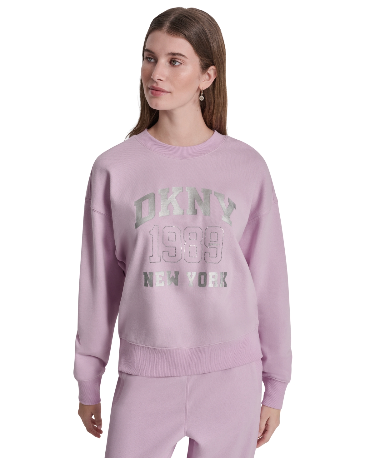 Click here for Dkny Sport Womens Crew Neck Pull-On Sweatshirt - P... prices