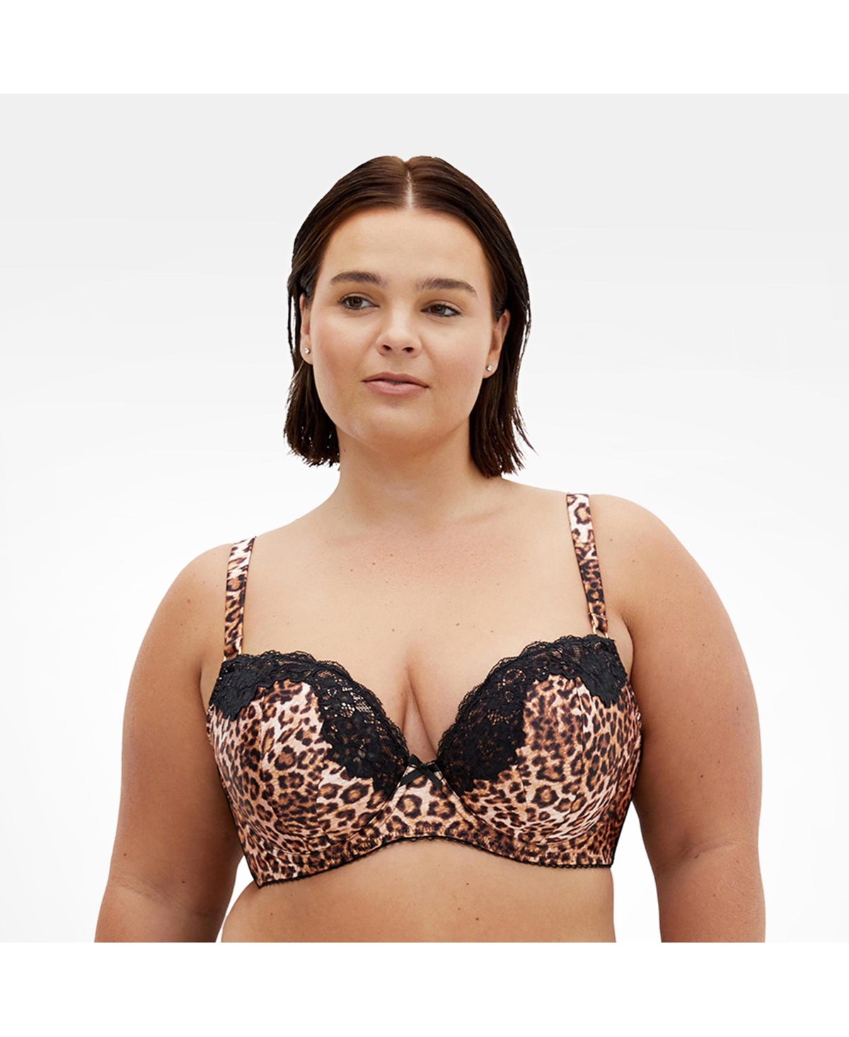 Click here for City Chic Womens Romy Uplift Bra - Leopard prices