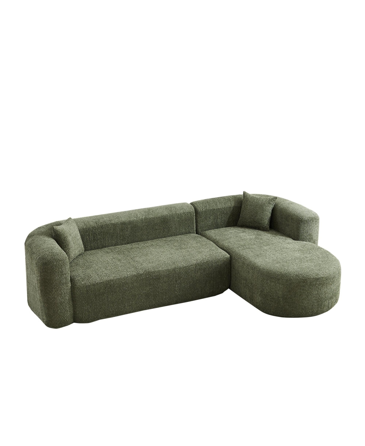 Click here for 109.4" Modular Cloud Sofa Modern L-Shaped Cur... prices