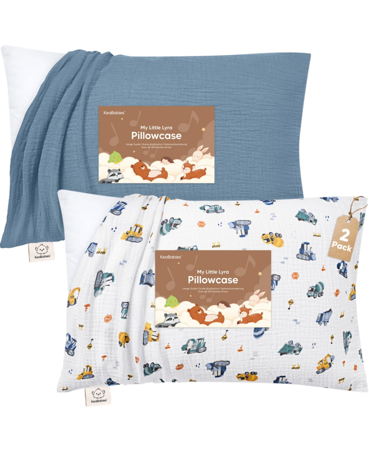Click here for KeaBabies Lyra Muslin Toddler Pillowcases 13x18  2... prices