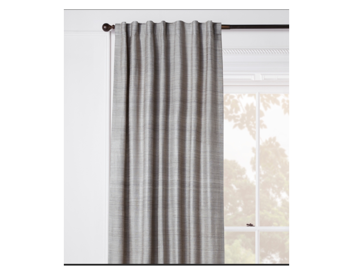 Click here for Z Gallerie Aiya Silk Custom Curtain - Grey prices
