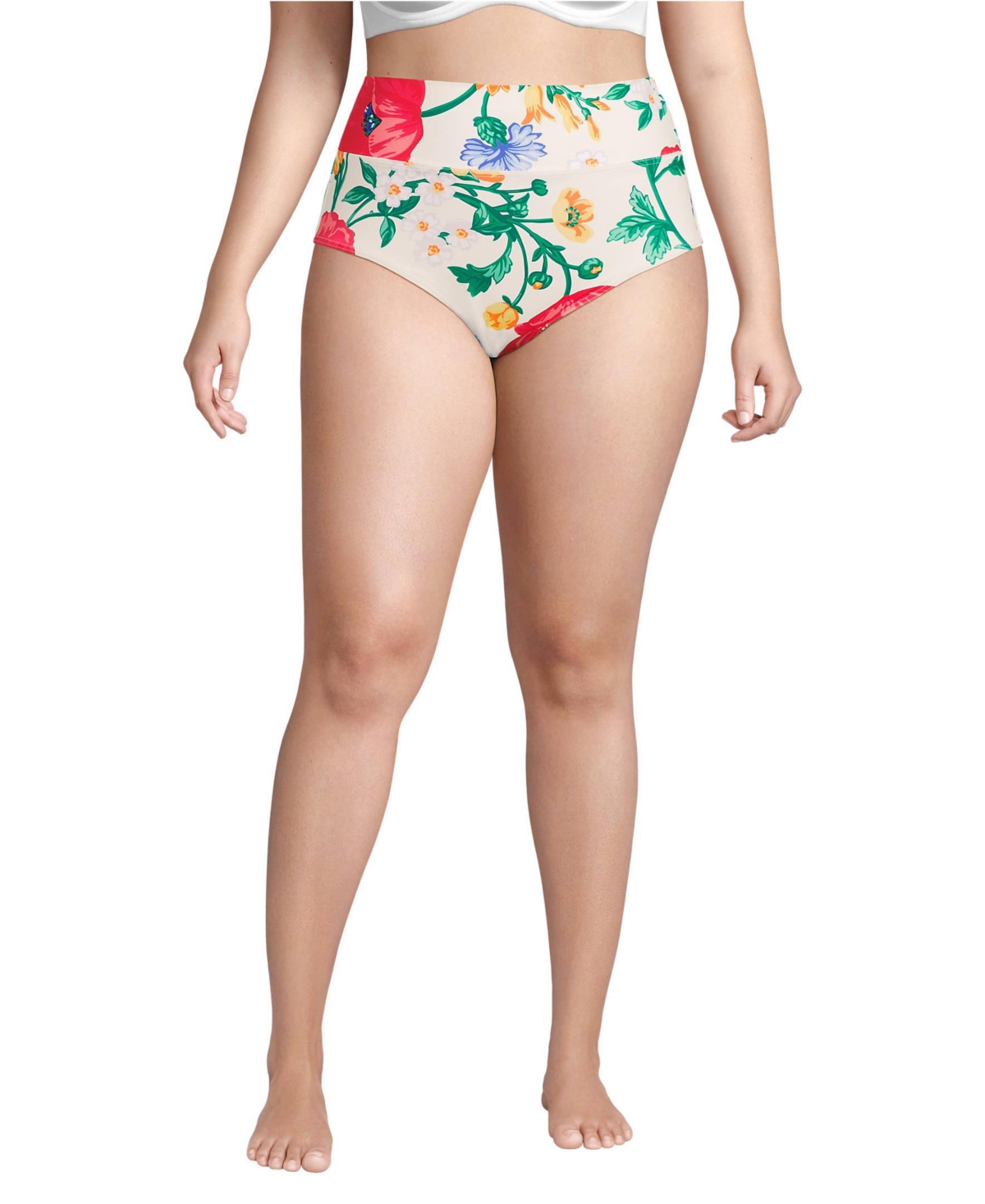 Click here for Lands End Plus Size Pinchless High Waisted Bikini... prices