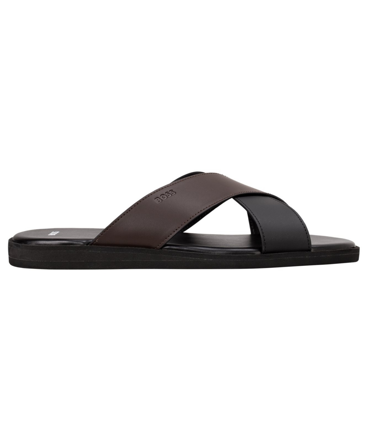 Click here for Hugo Boss Mens Round Toe Sandals - Dark Brown prices