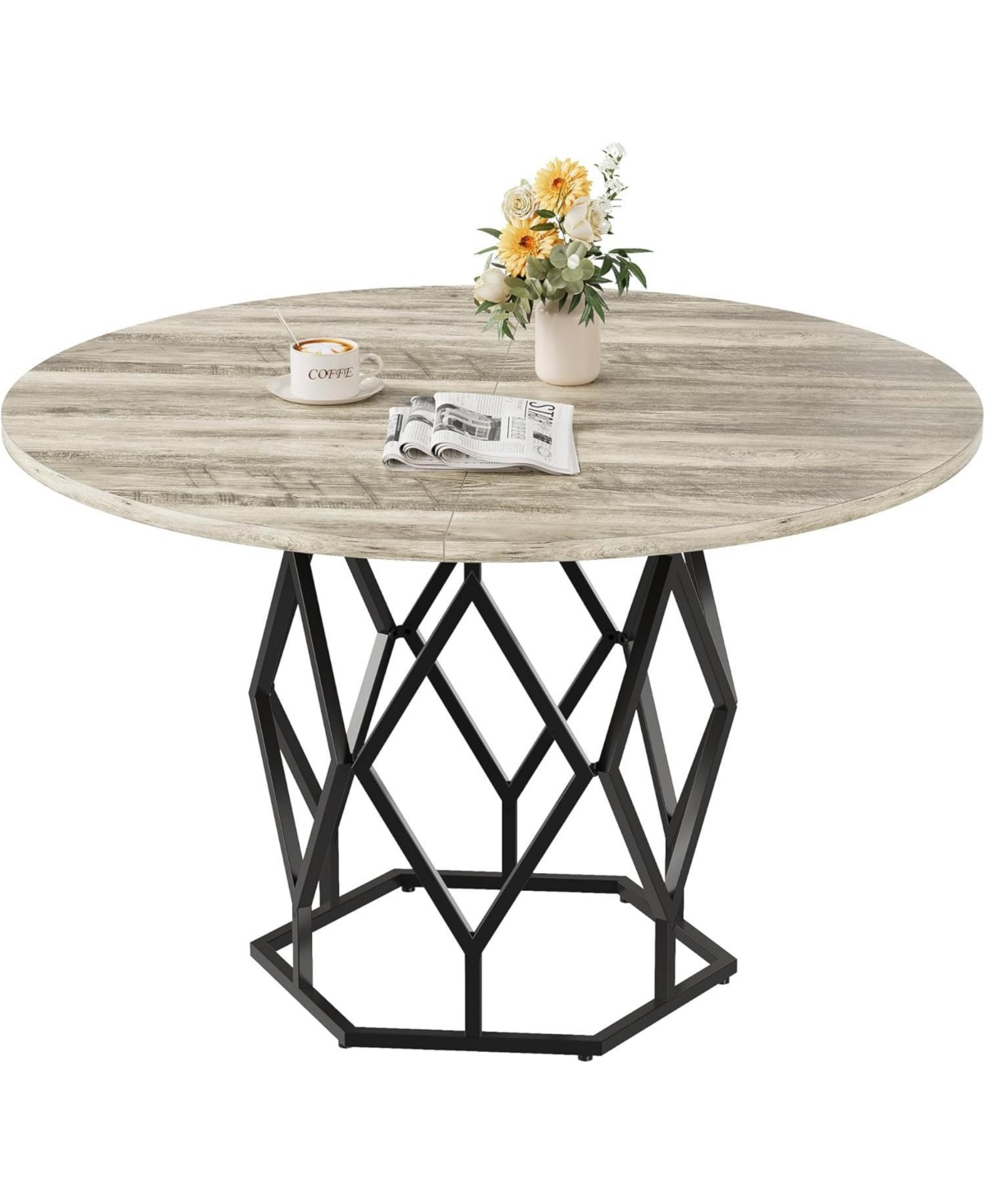 Click here for gaomon Kitchen Round Dining Table 4-6 People Kitch... prices