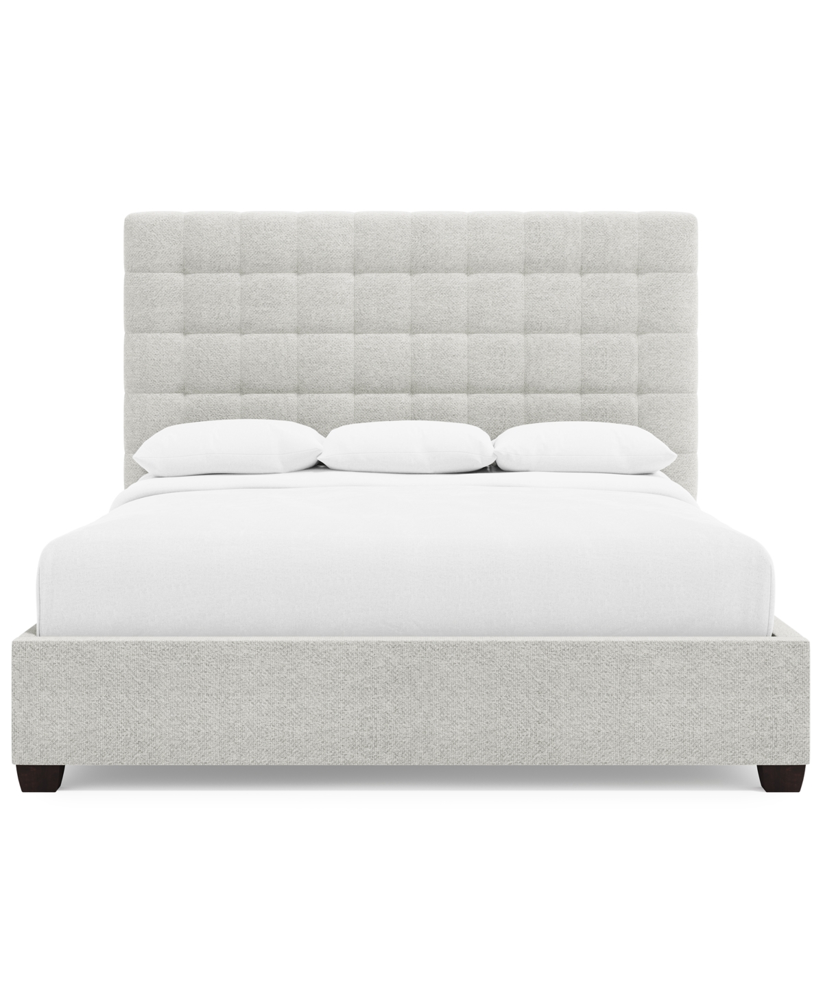Click here for Avery Queen Upholstered Bed - Light Gray prices