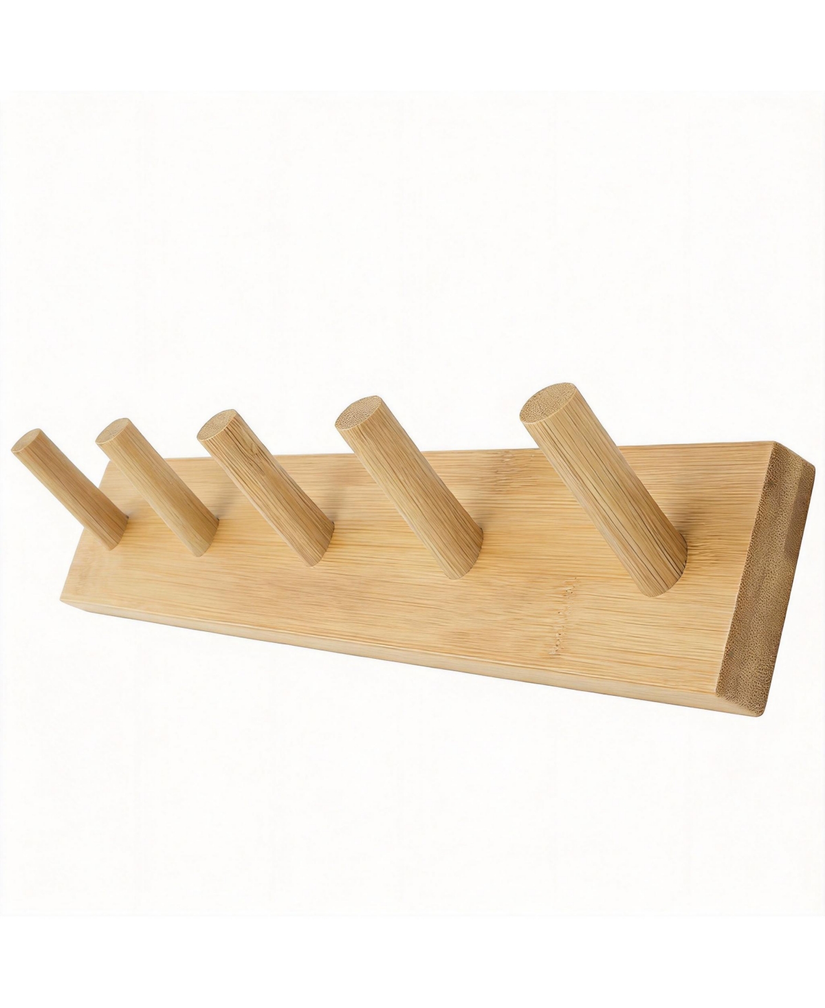 Click here for Yigii Bamboo 5-Peg Wall Rack for Coats  Hats  Towe... prices