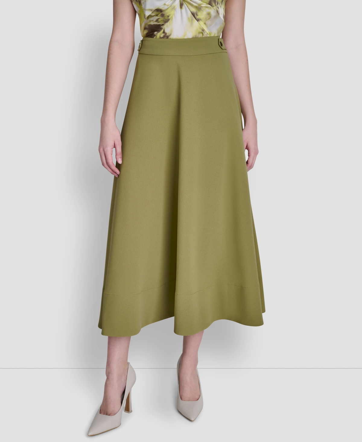 Click here for Dkny Womens Textured Maxi Skirt - Sage prices