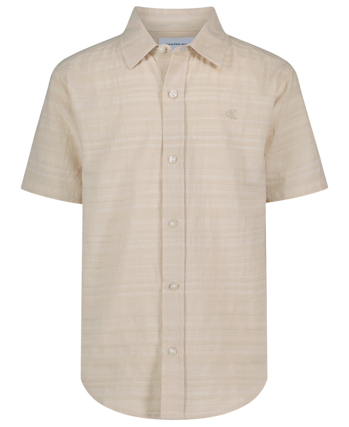 Click here for Calvin Klein Boys 8-20 Texture Stripe Woven Short-... prices
