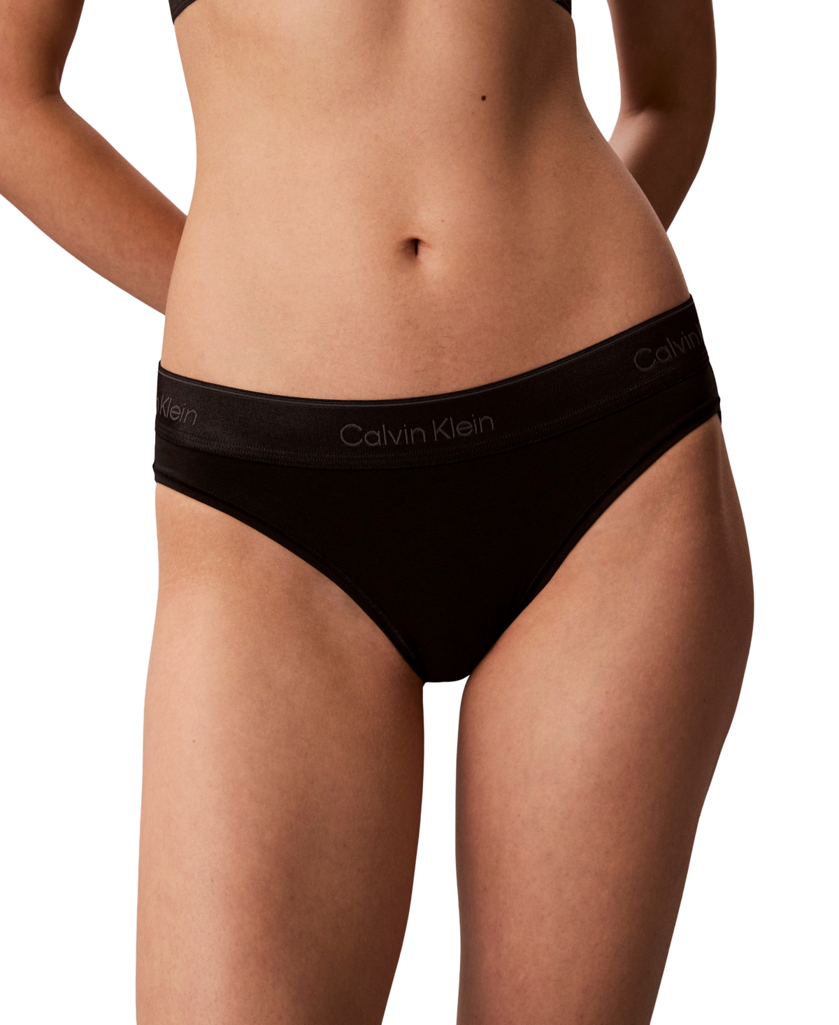 Click here for Calvin Klein Icon Cotton Modal Metallic Logo Band... prices