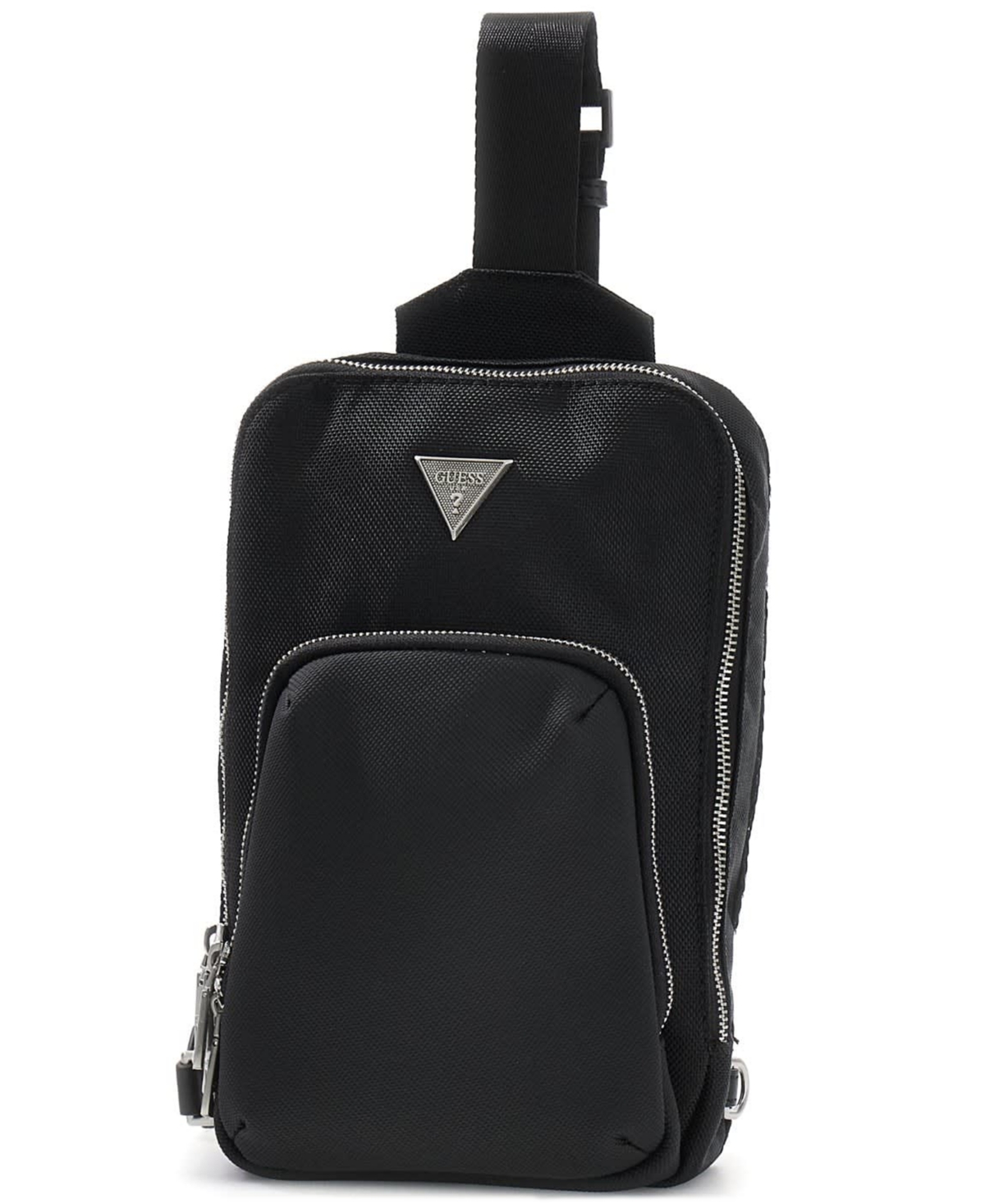 Click here for Guess Mens Berna Logo Detail Crossover Bag - Black prices