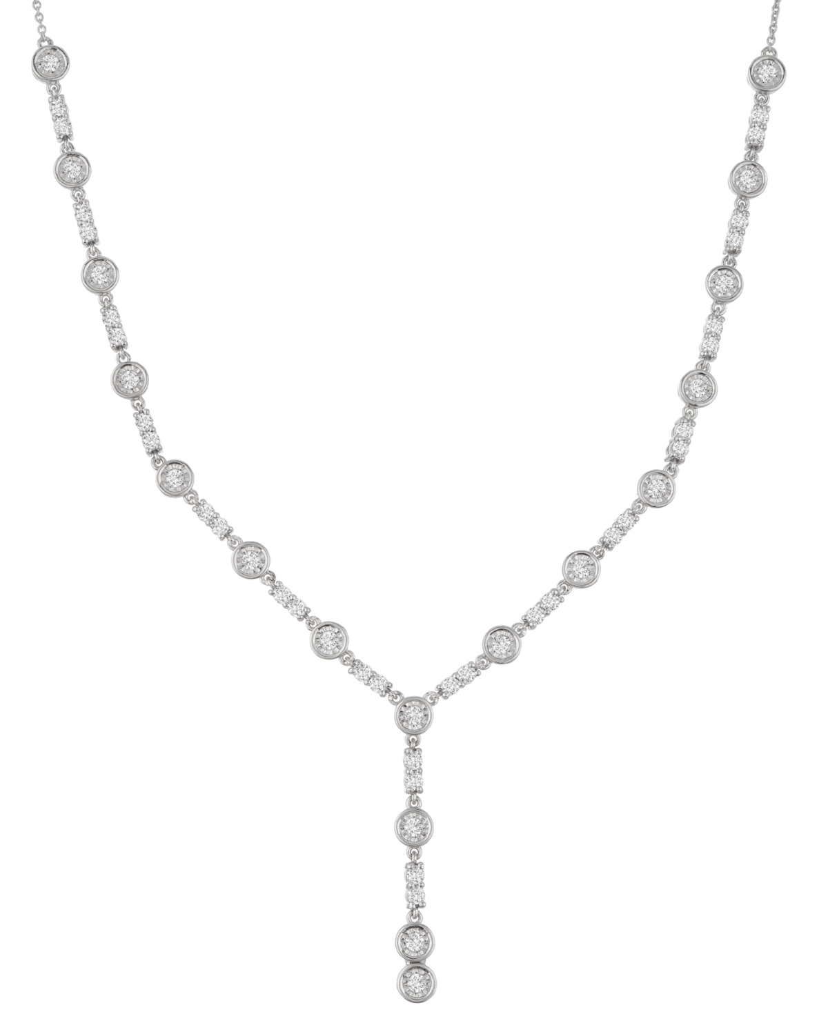 Click here for Macys Diamond Necklace (1 ct. t.w.) in Sterling Si... prices
